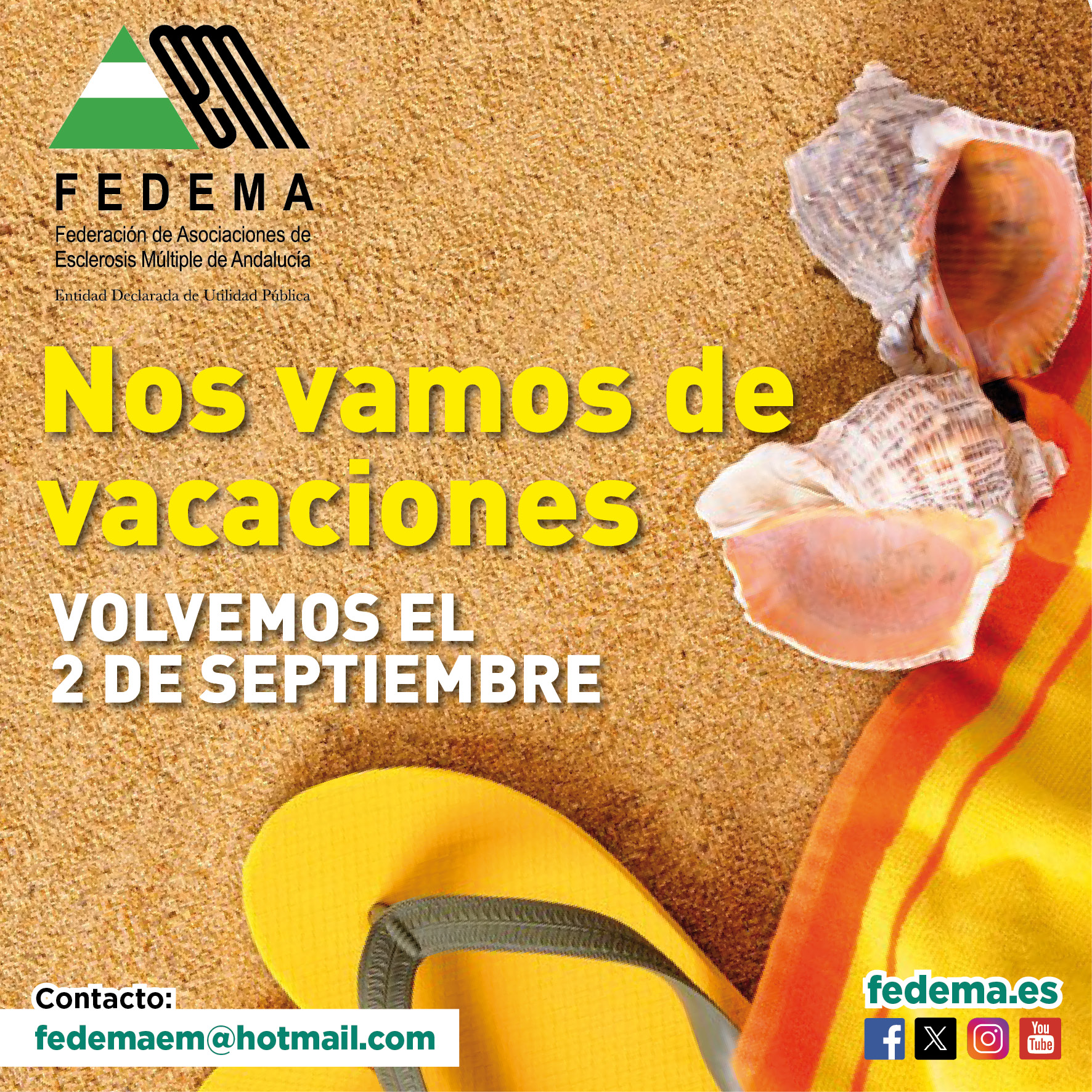Nos vamos de VACACIONES - FEDEMA